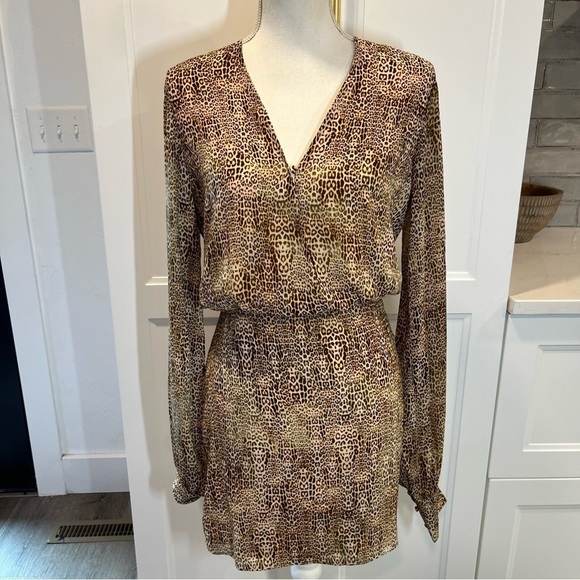 Alexis | Dresses | Alexis The Dula Leopard Print Mini Dress Xs | Poshmark